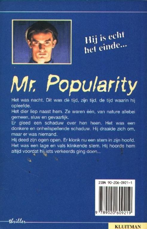 Mr Popularity - Nicholas Adams : Jeugdboeken
