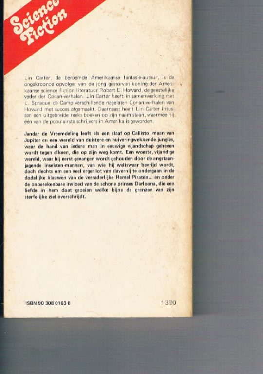 Lin Carter ? Jandar, slaaf op Callisto : Science Fiction