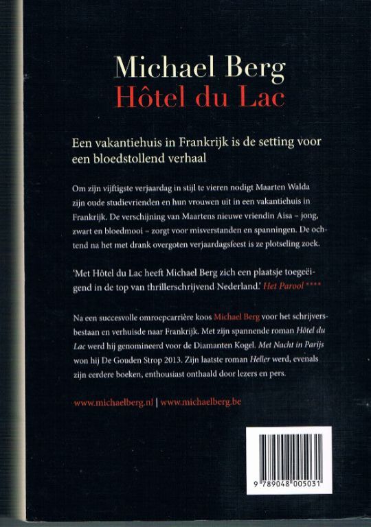 Hotel du Lac ? Michael Berg : Thrillers en Spanning