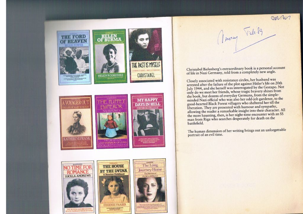 Christabel Bielenberg ? The past is myself : Romans