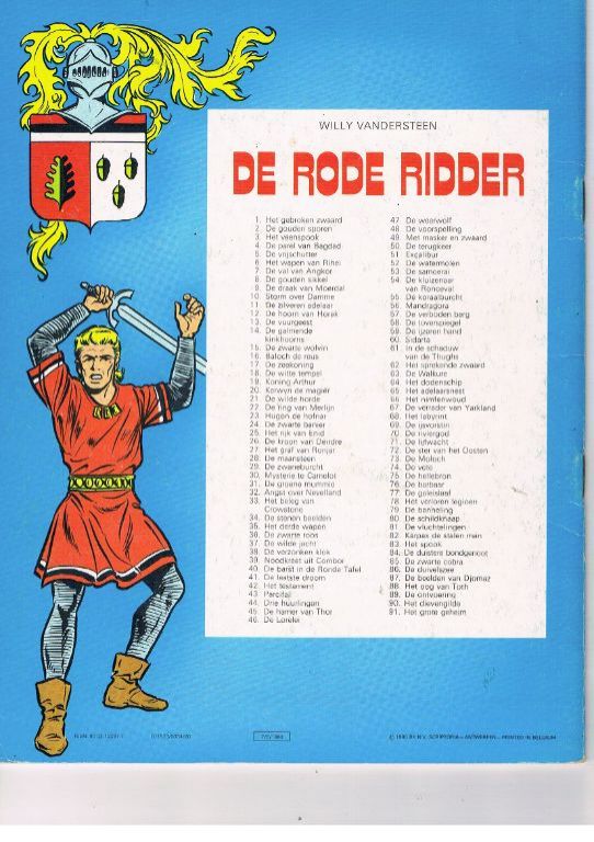 De Rode Ridder 15 ? De zwarte wolvin : De Rode Ridder