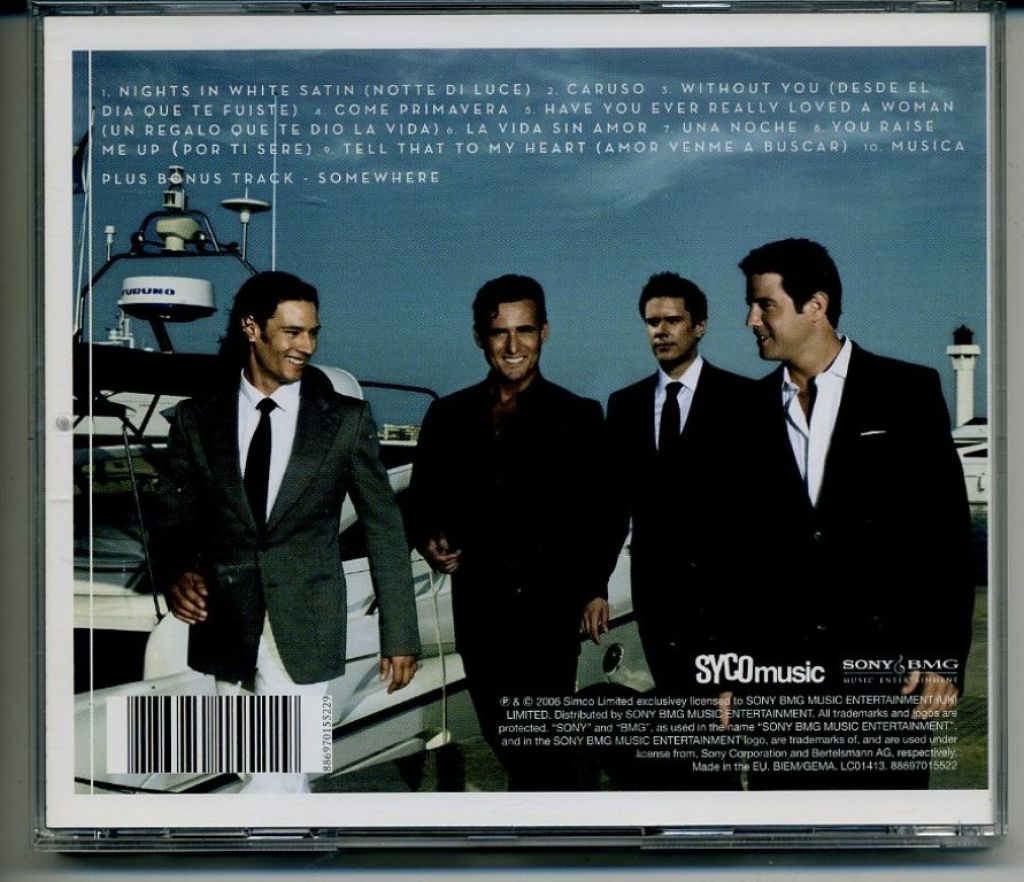 Il Divo Siempre 11 nrs cd 2006 ZGAN : CD