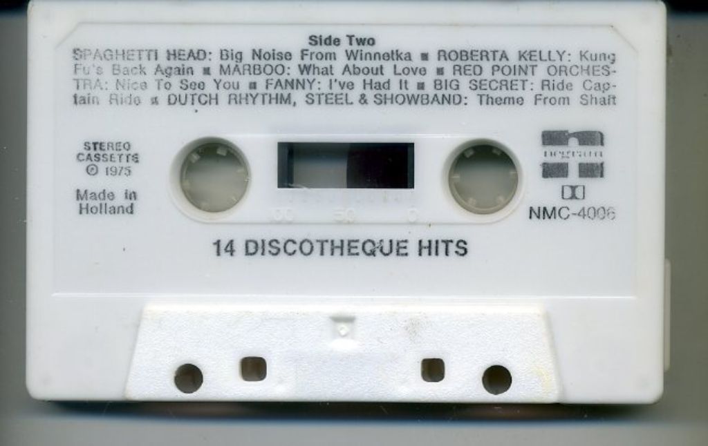 14 Discotheque Hits 14 nrs cassette 1975 ZGAN : Cassettebandjes